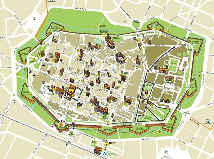 Lucca – map – The Educated Traveller
